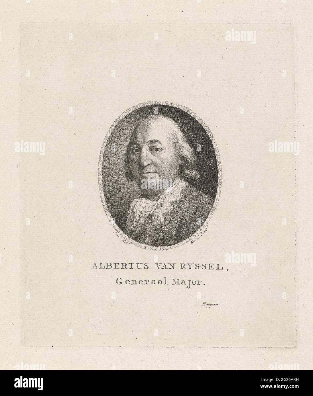 Portrait of Albert van Ryssel; Albertus van Ryssel, General Major ...