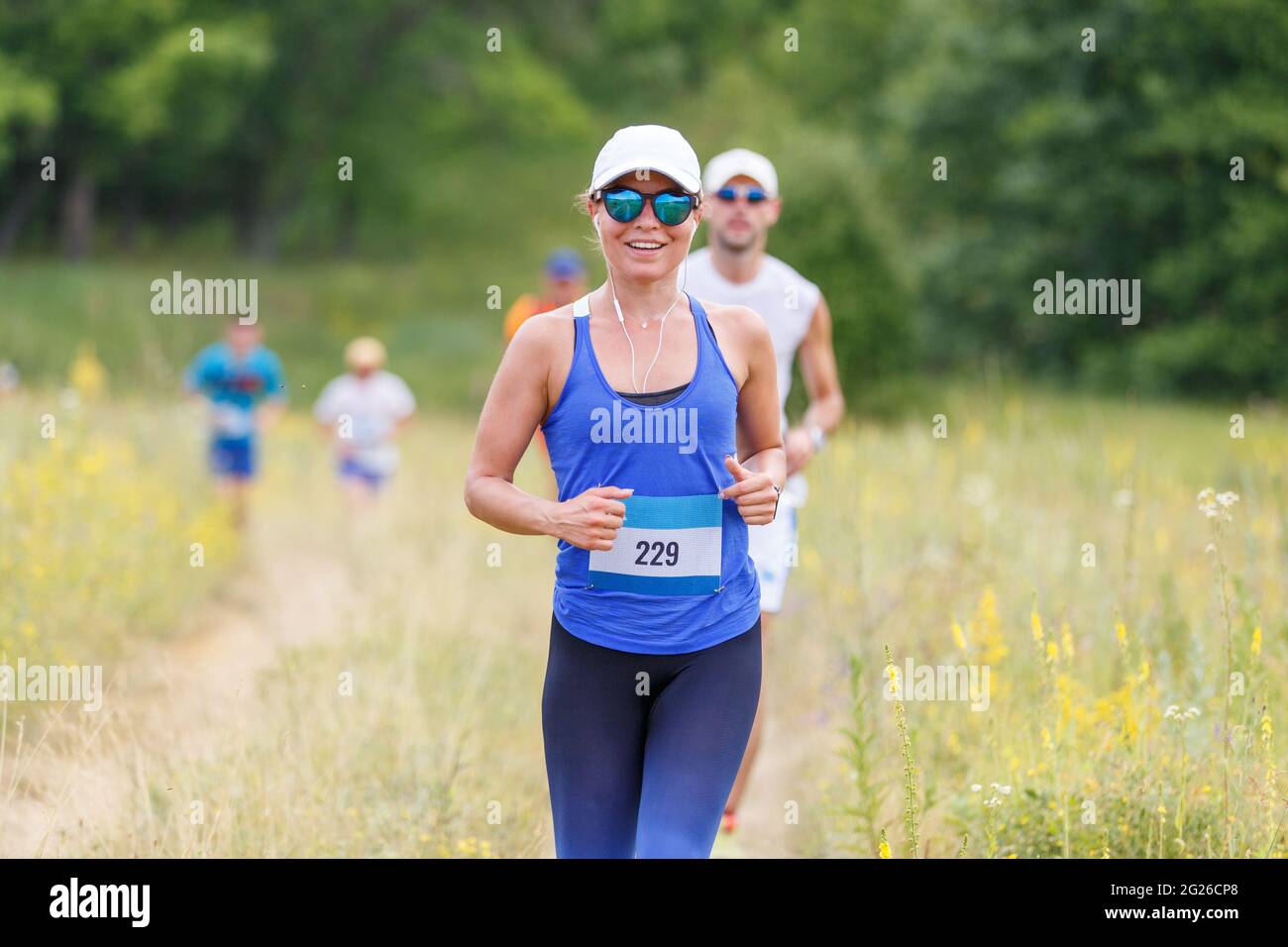 Runner running race trail hi-res stock photography and images - Alamy
