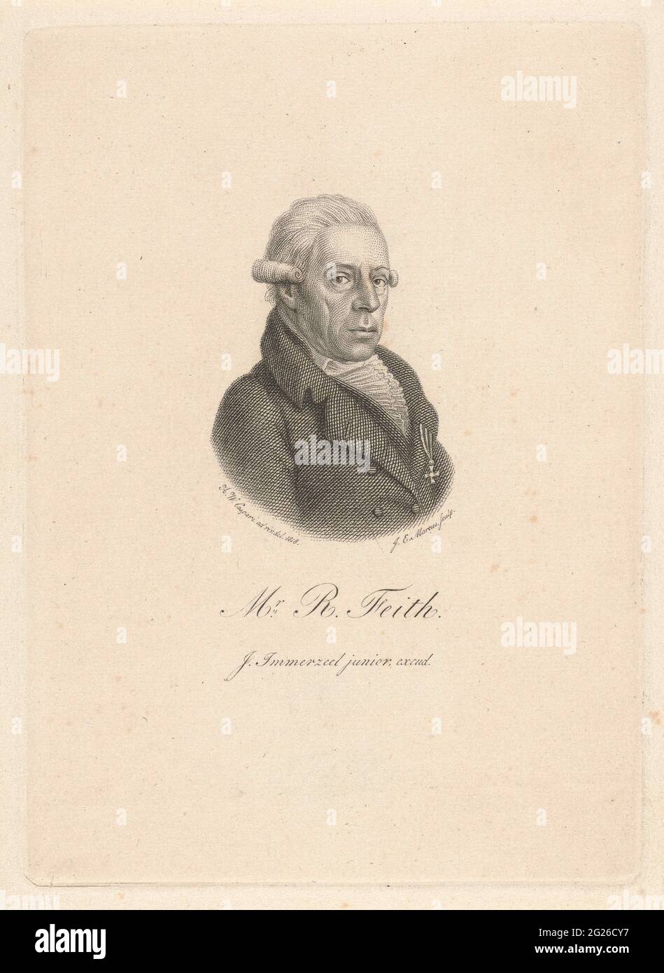 Portrait of Rhijnvis Feith. Portrait of the poet and lawyer Rhijnvis ...