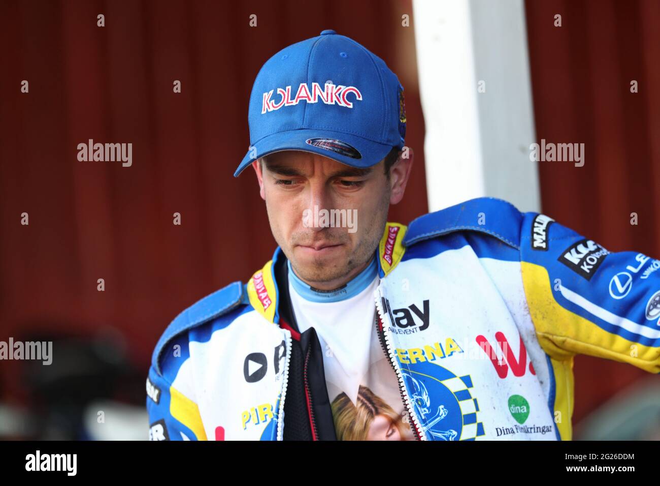 Piraterna speedways Jakub Jamrog in the speedway match in the Elite ...