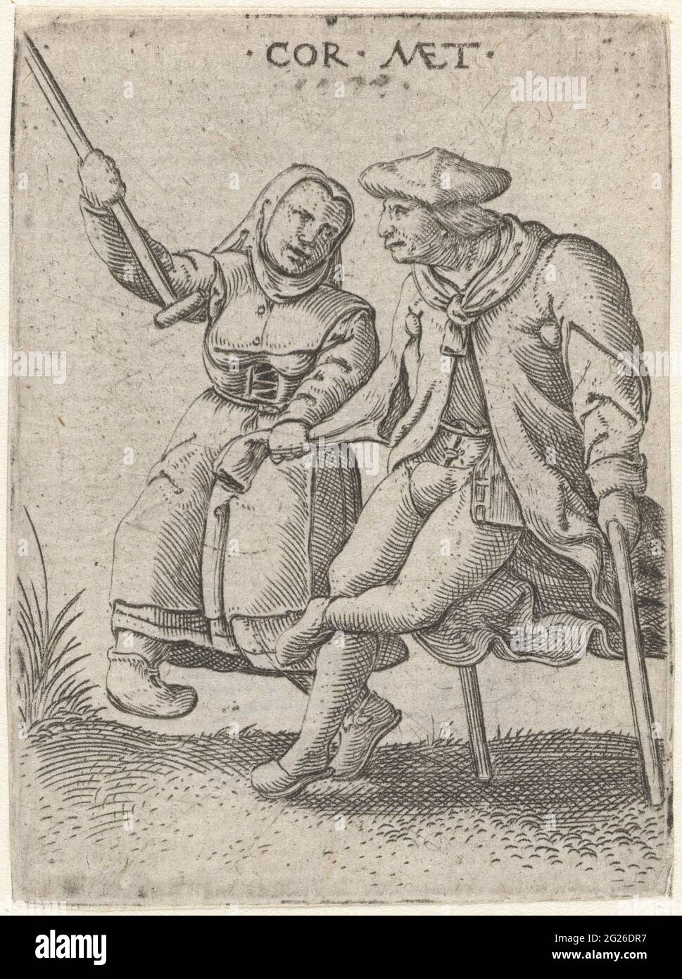 Crippled man leans hi-res stock photography and images - Alamy