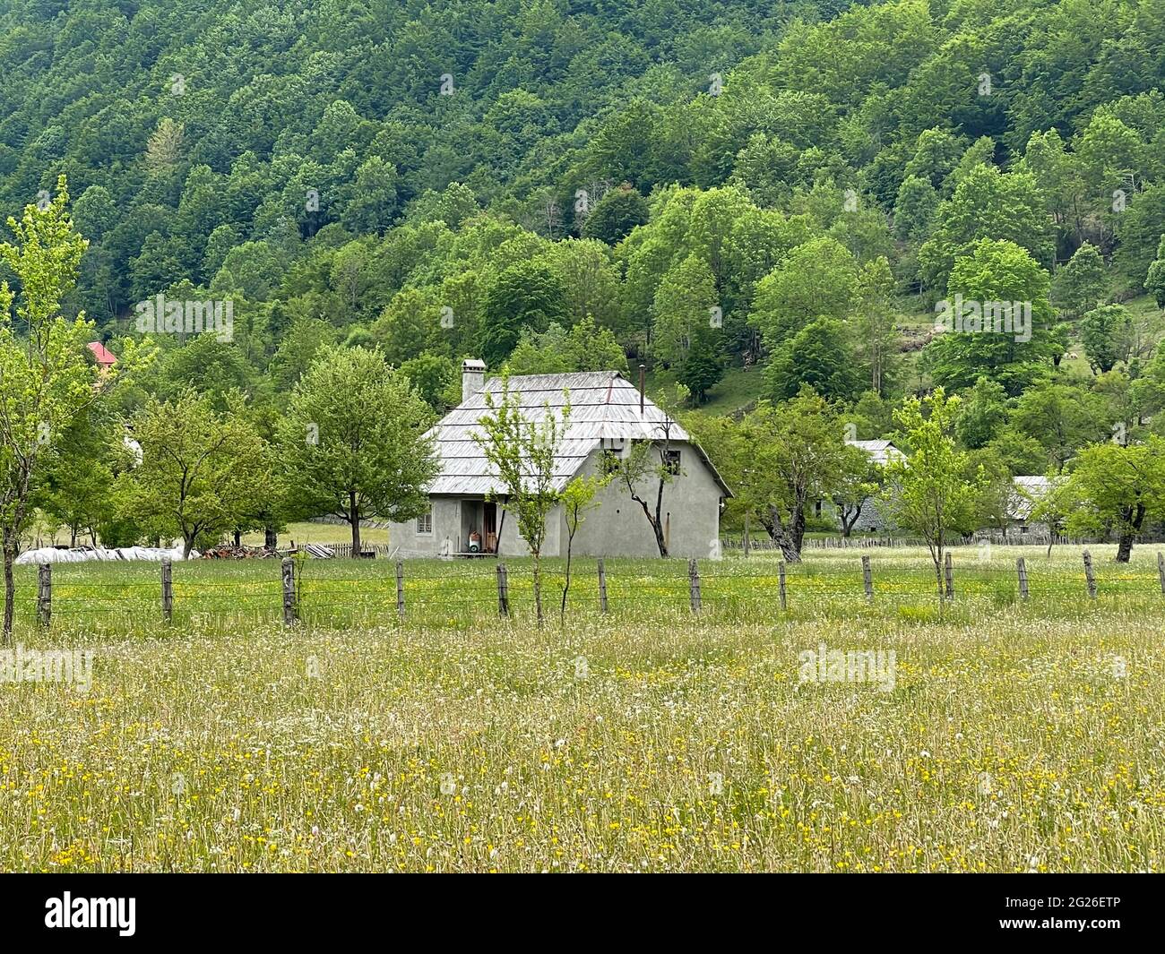 beautiful old house in Vermosh Albania Traditional style house Stock ...