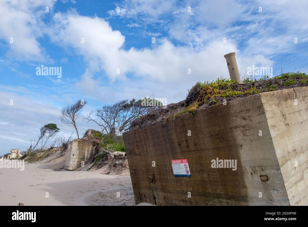 Old WW2 fortifications on Bribie Island Stock Photo - Alamy