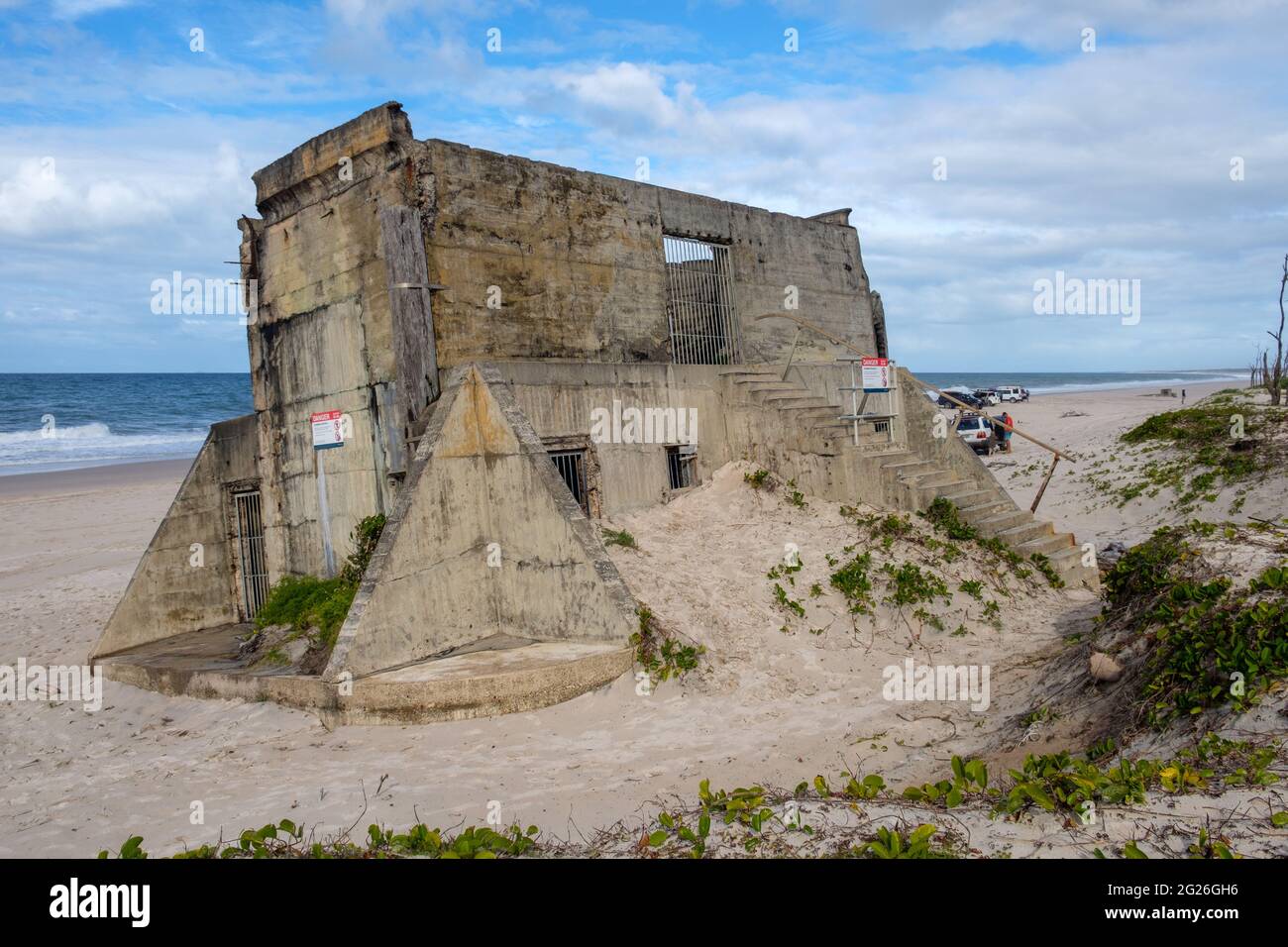 Old WW2 fortifications on Bribie Island Stock Photo - Alamy