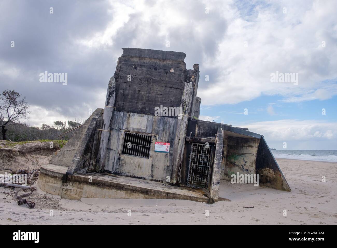 Old WW2 fortifications on Bribie Island Stock Photo - Alamy