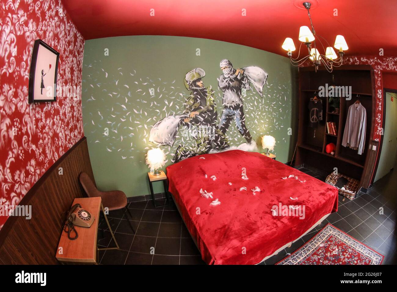 WALLED OFF HOTEL PARIS BANKSY HOTEL Stock Photo Alamy
