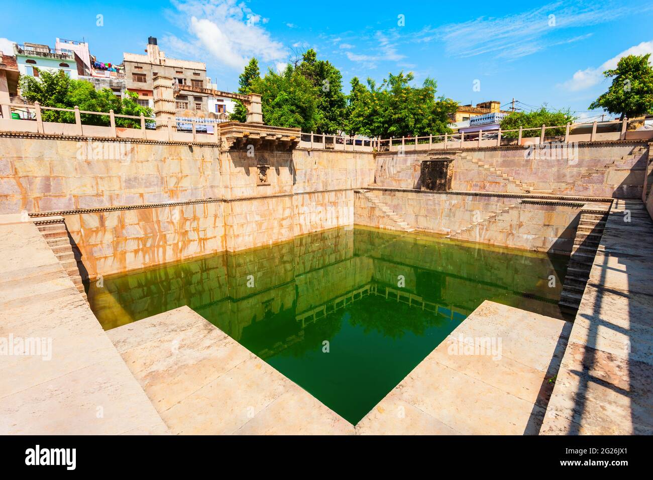 Ancient stepwell in Bundi town in Rajasthan state in India Stock Photo ...