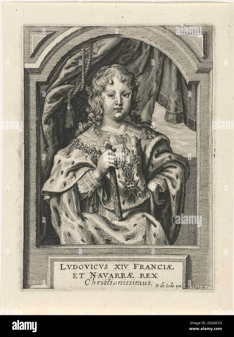 Portrait of Louis XIV. Portrait of Louis XIV, Prince of France, at a ...