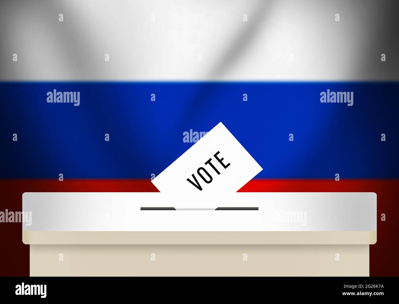 Legislative Election in Russia, Modern Voting Background Concept ...