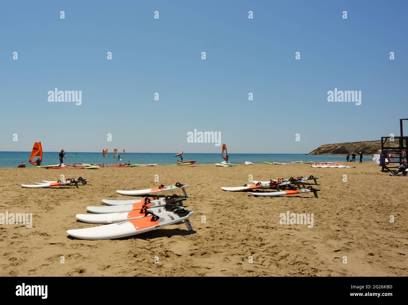 Prasonisi beach surf hi-res stock photography and images - Alamy