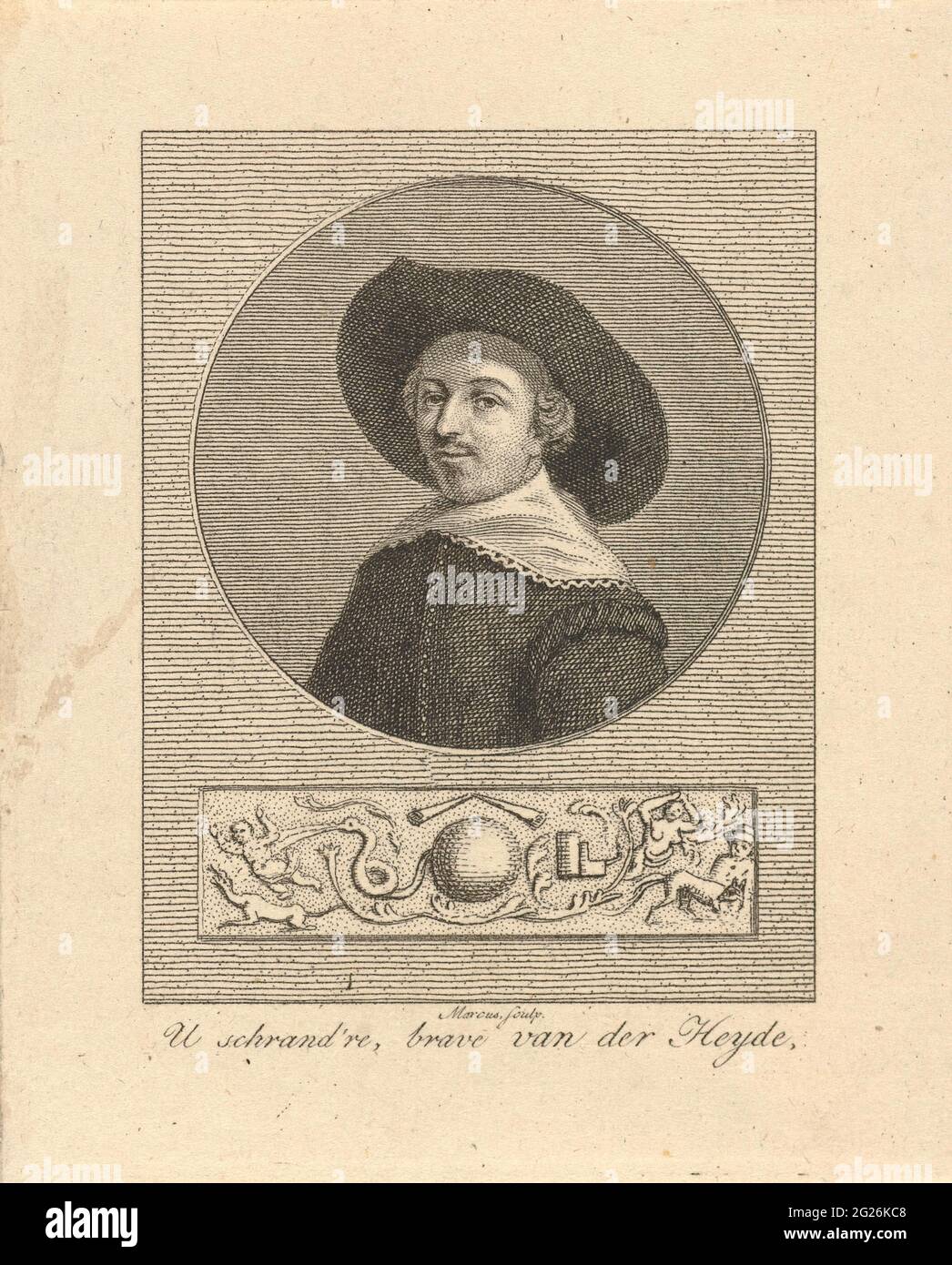 Portrait of Jan van der Heyden. Portrait of Jan van de der Heyden ...