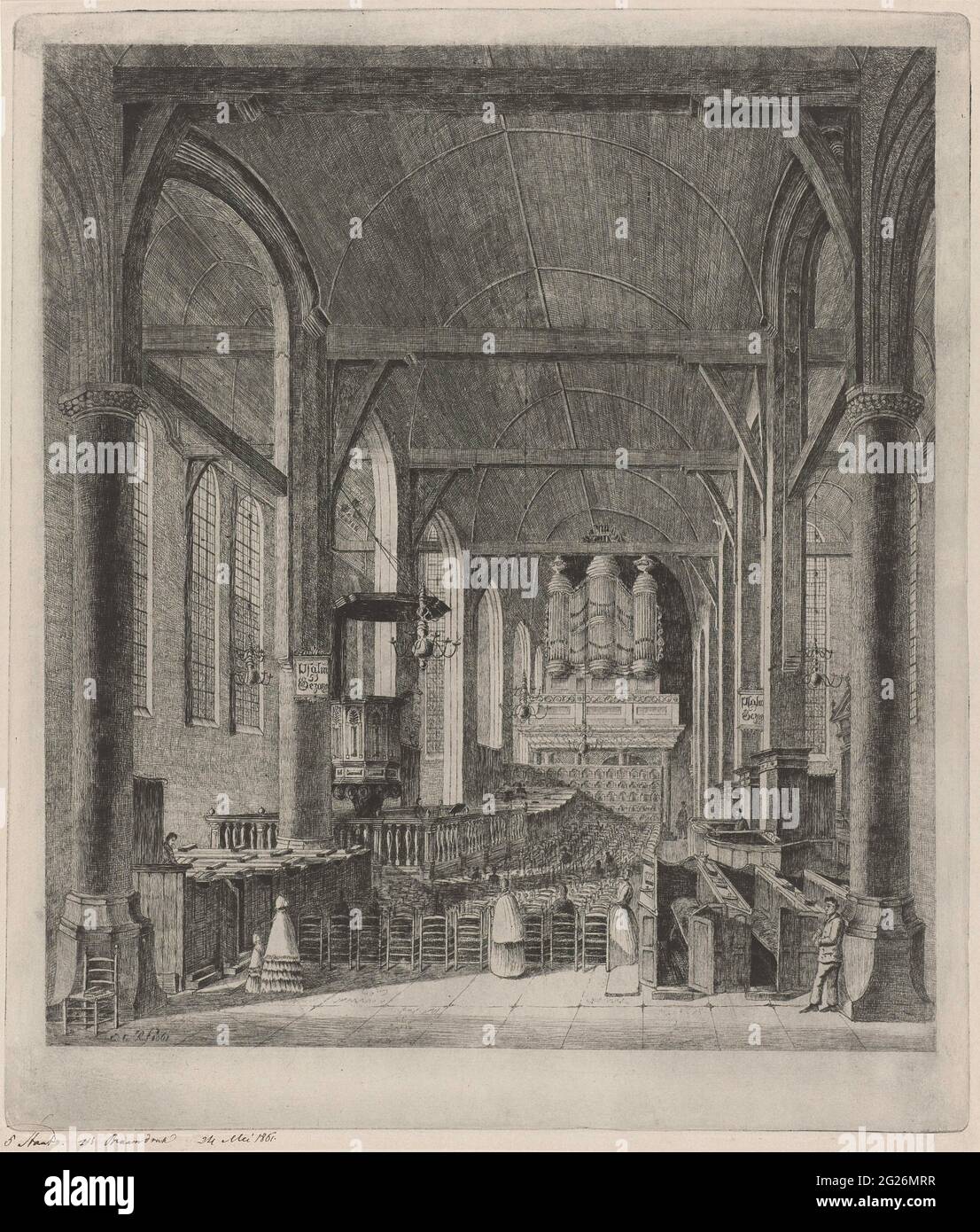 Interior of a church in Oudewater. The interior of a church in ...