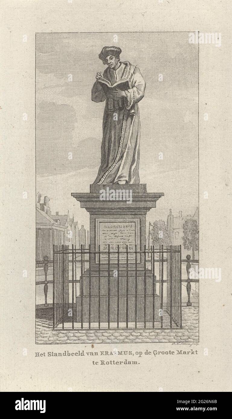 Statue of Erasmus, at Grote Markt in Rotterdam. Erasmus, for feet ...