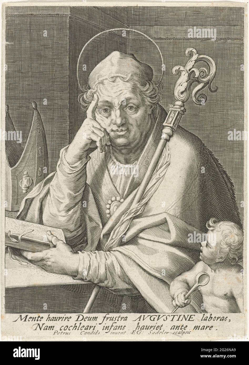 Church father Augustine; The four church fathers. The H. Augustinus ...