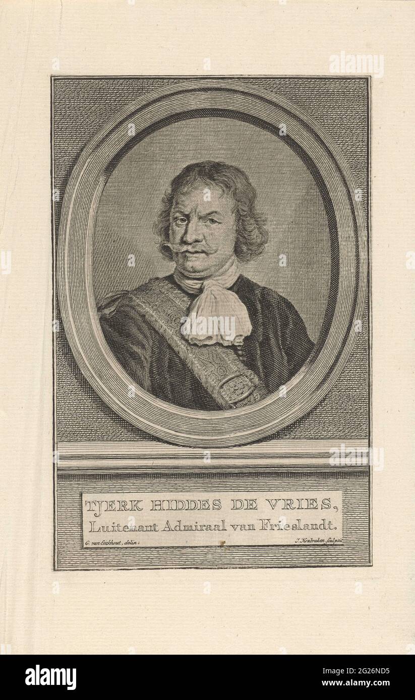 Portrait of Tjerck Hiddes de Vries; Tjerk Hiddes de Vries. Bust of ...