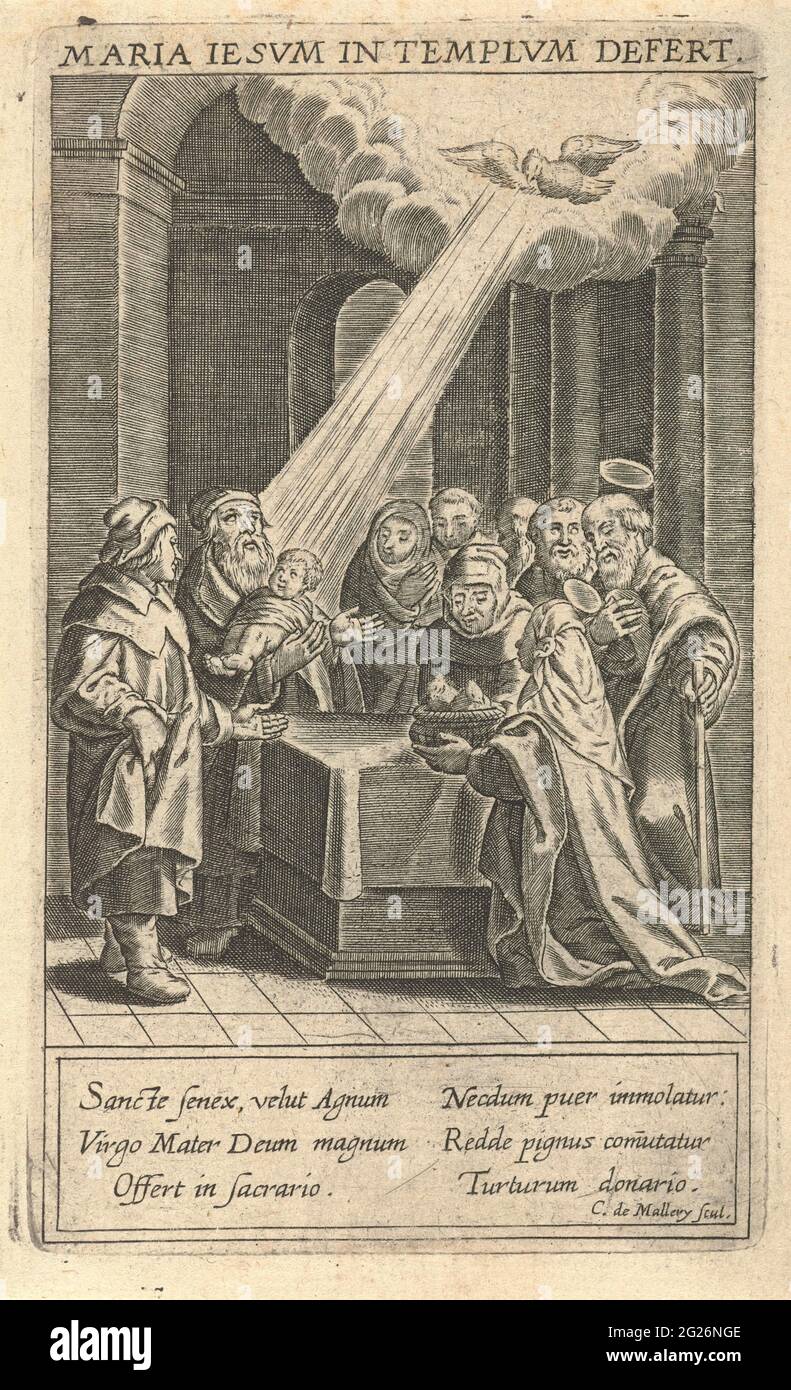 Presentation of Christ in the temple; Maria iesvm in Templvm Defert ...