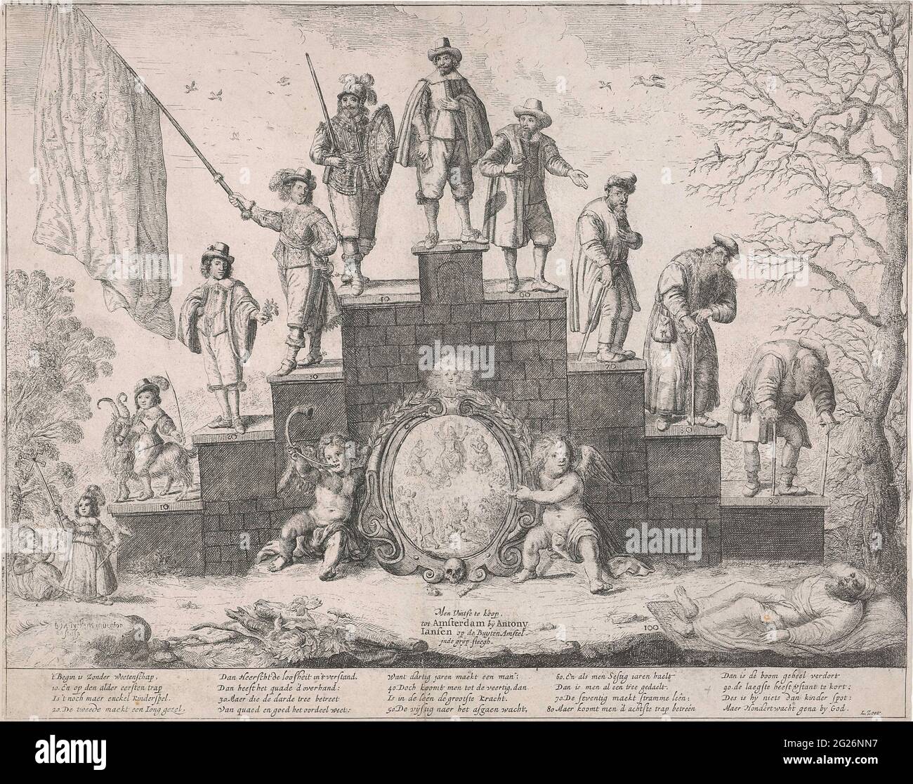 Stair of life. The stairs of the lives of the man. The stairs have nine ...