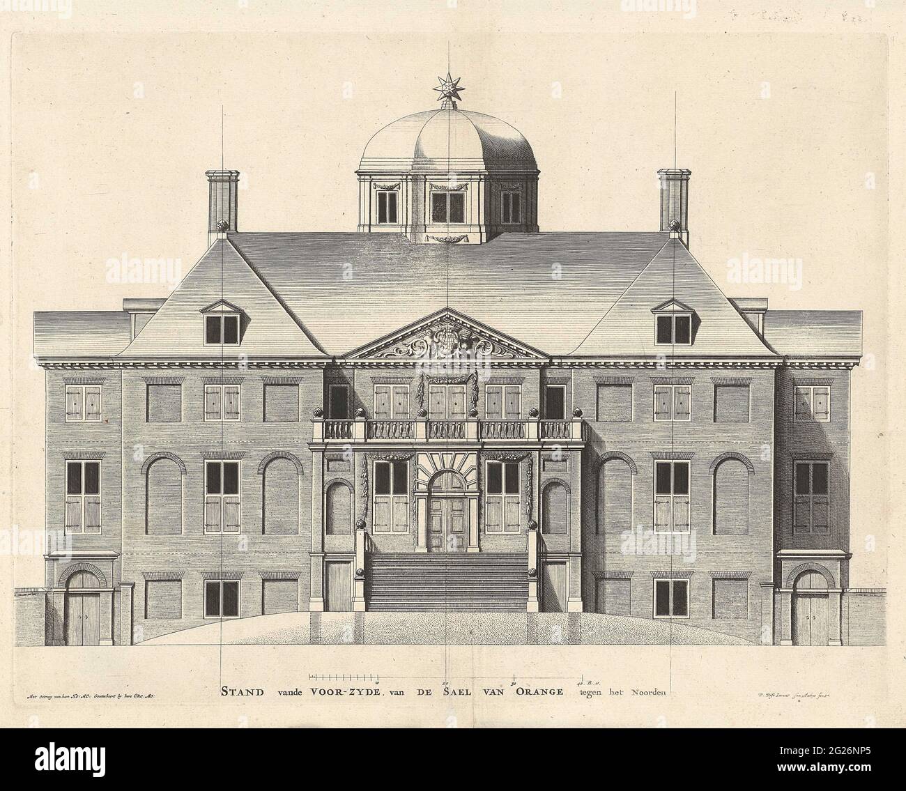 Front or house ten Bosch. Front of Palace House ten Bosch in The Hague ...