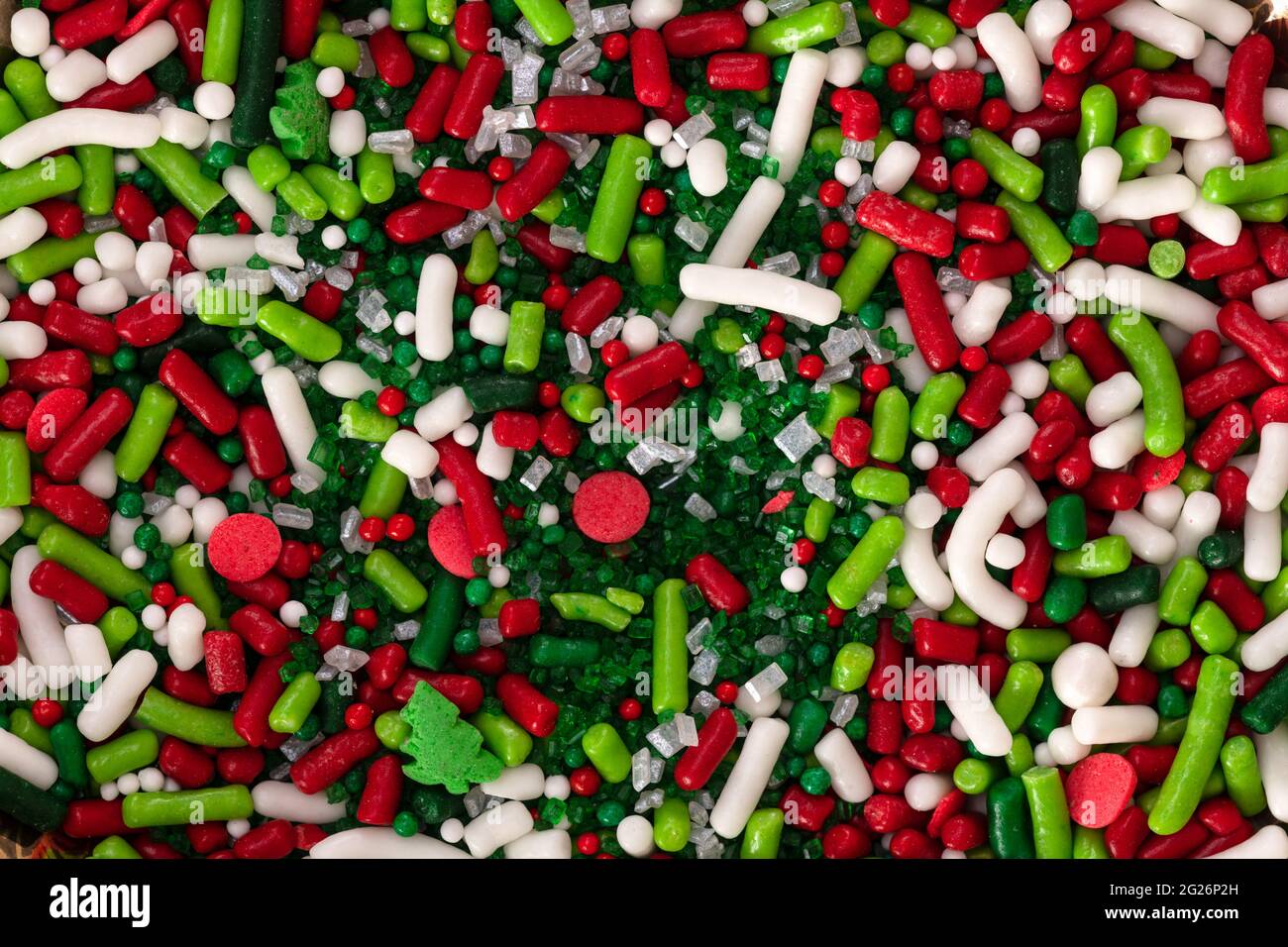 Red green sugar sprinkles christmas hi-res stock photography and images ...