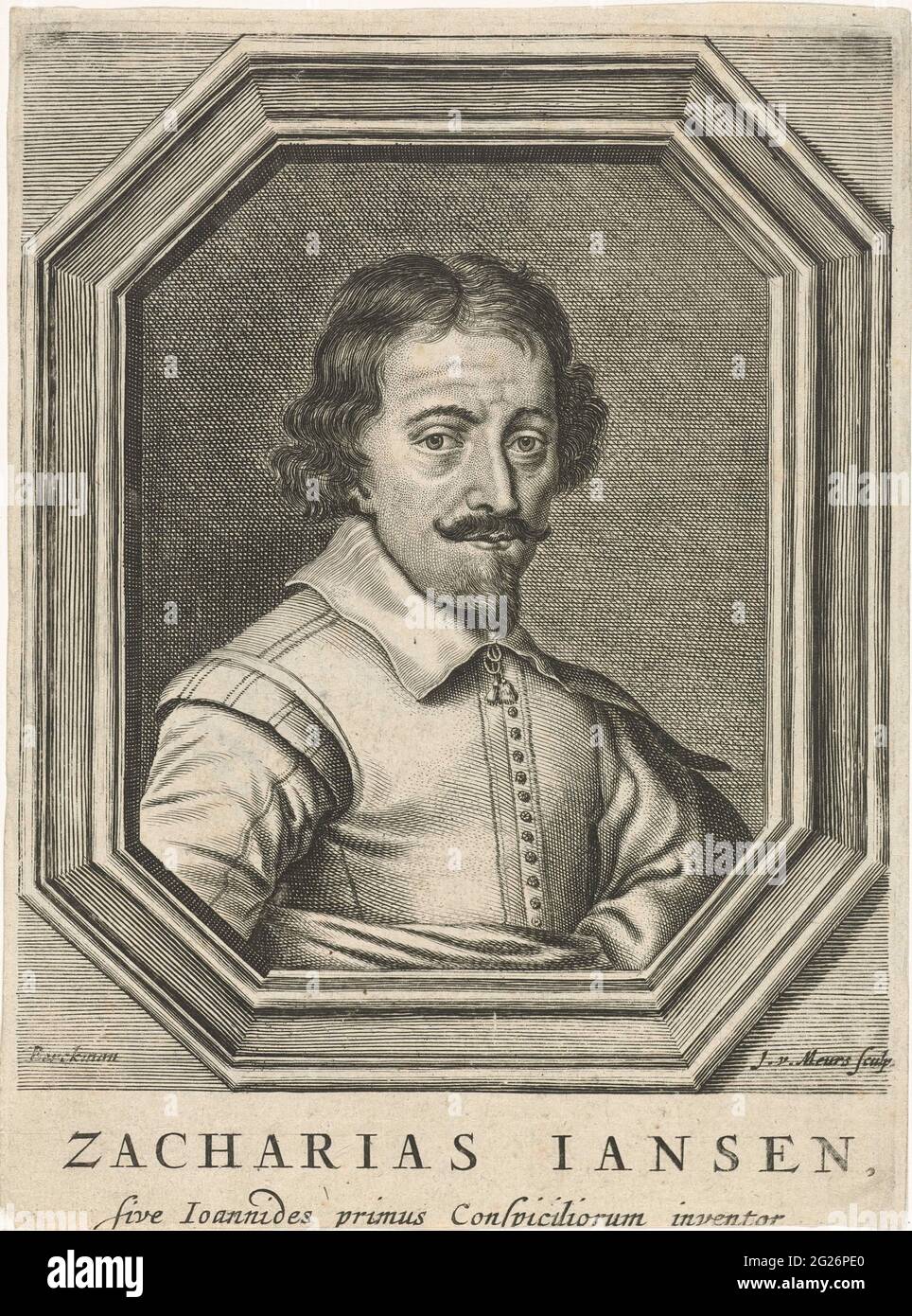 Portrait of Jansen Zacharias. Portrait of Zacharias Jansen ...