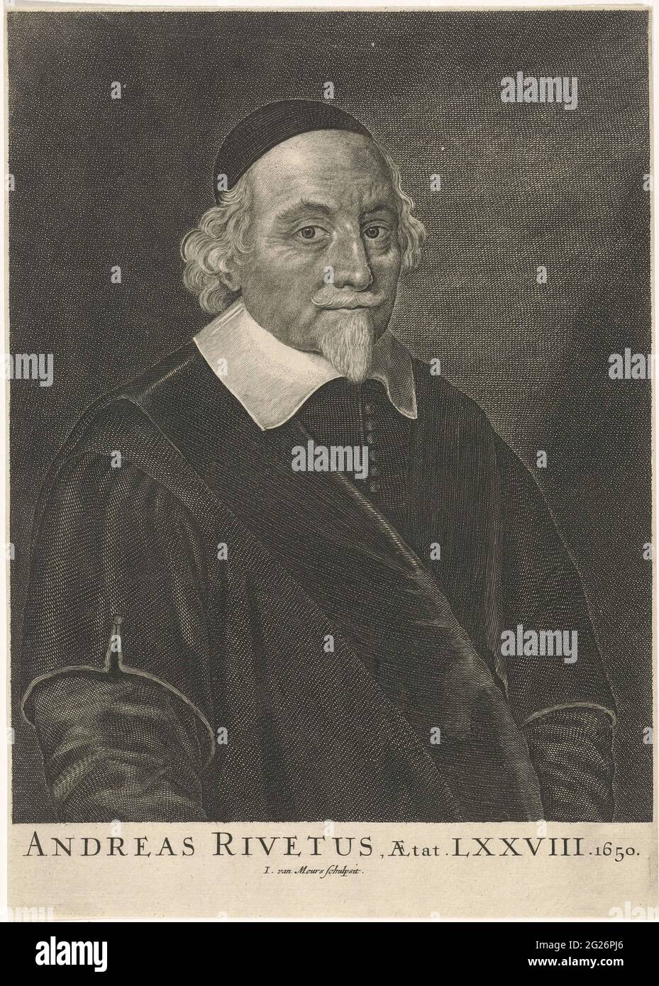 Portrait of André Rivet. Portrait of André Rivet, professor in theology ...