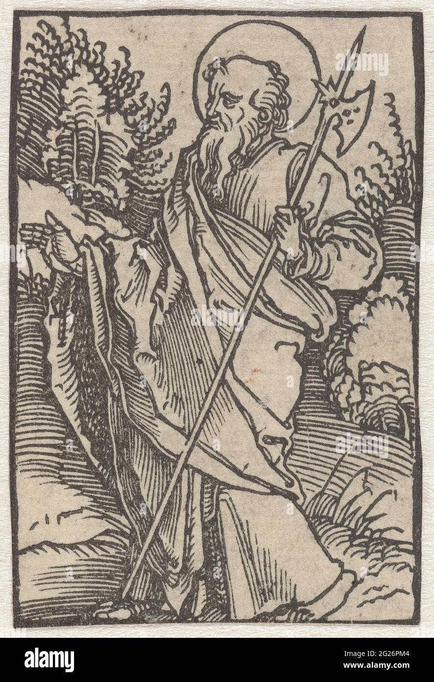 Apostle Matthew. The Apostle Matthew with a halberd Stock Photo - Alamy