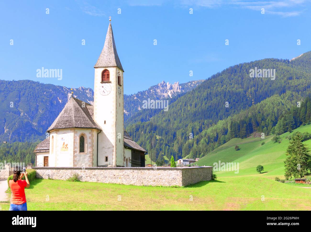 Country church in swiss alps hi-res stock photography and images - Alamy