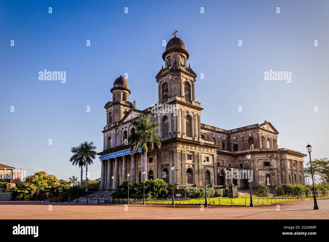 Nicaragua capital Managua cathedral is an ahistorical building situated ...