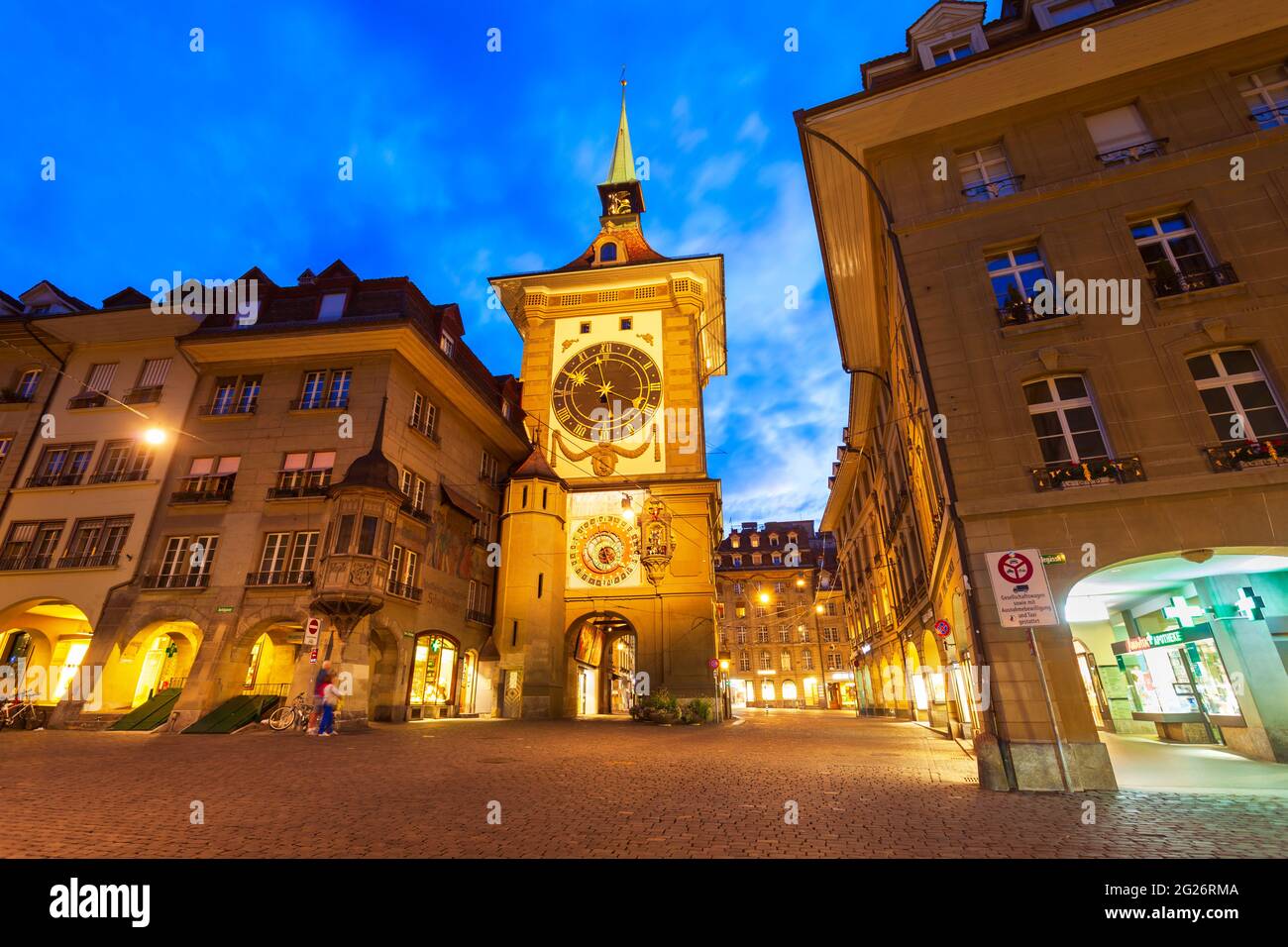BERN, SWITZERLAND - JULY 13, 2019: Zytglogge is a landmark medieval ...