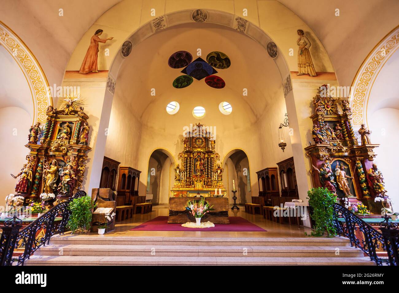 Zermatt church of st mauritius hi-res stock photography and images - Alamy