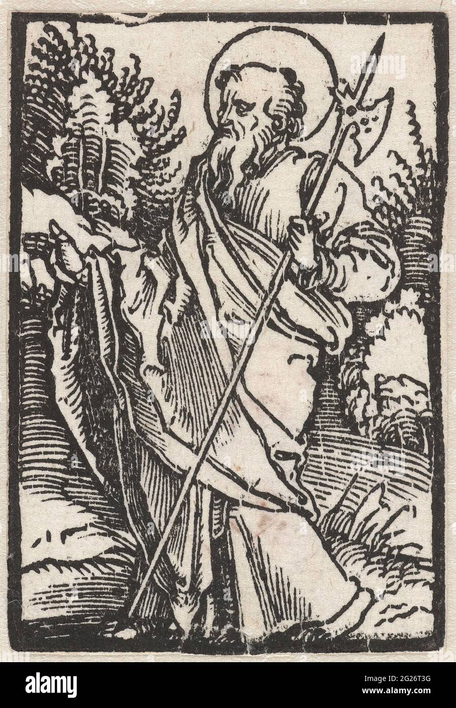 Apostle Matthew. The Apostle Matthew with a halberd Stock Photo - Alamy