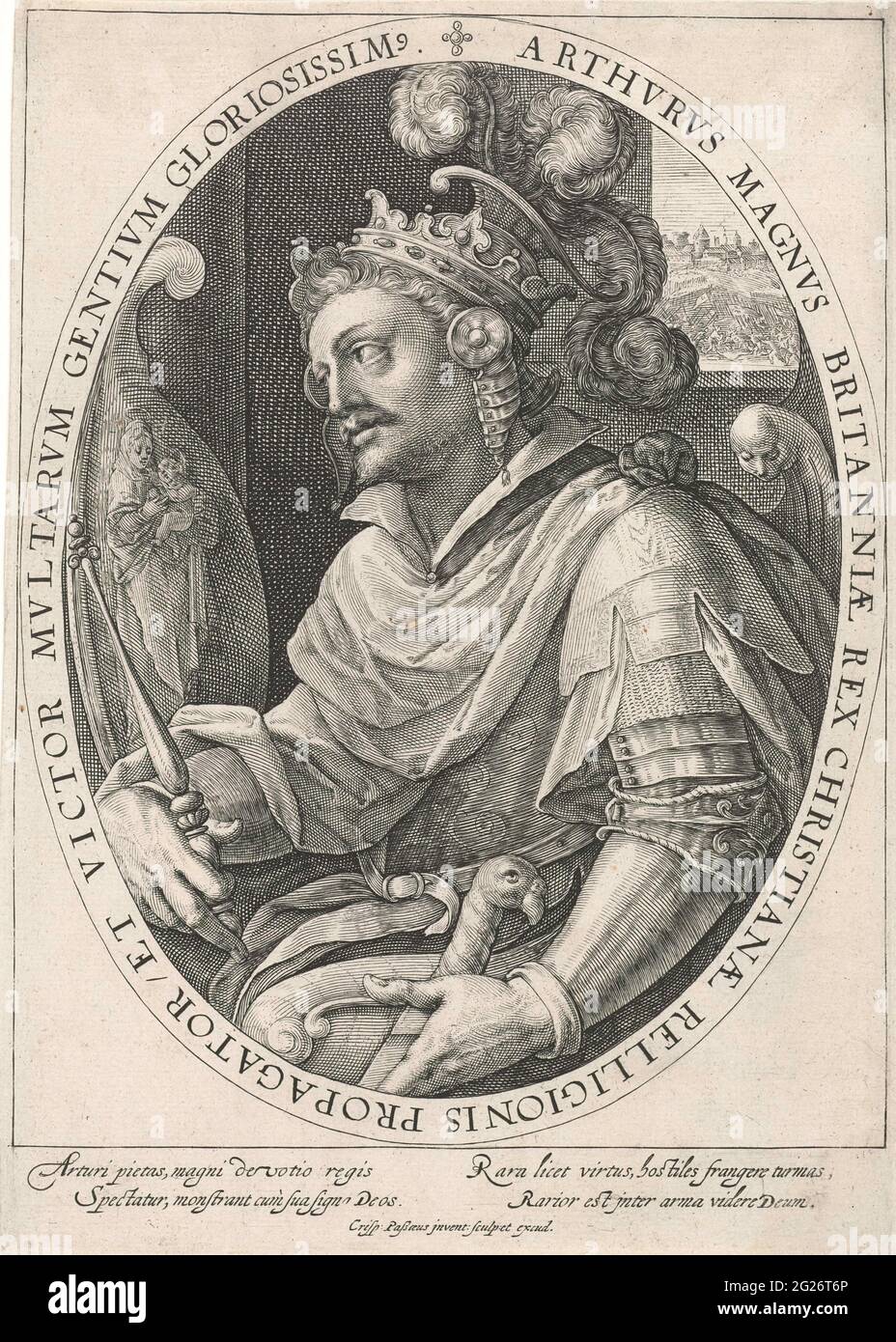 The hero king arthur; The nine heroes. The Christian hero king Arthur ...