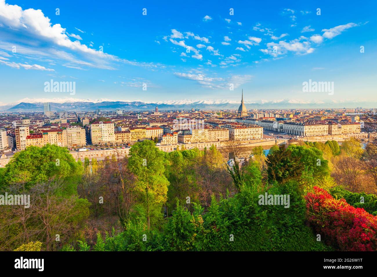 Aerial view torino italy hi-res stock photography and images - Alamy