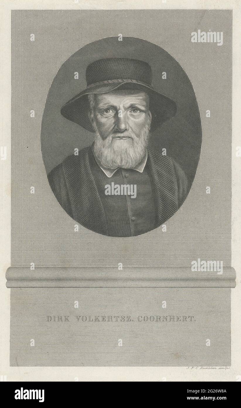 Portrait of Dirk Volkertsz Coornhert. Portrait of Dirk Volkertsz ...
