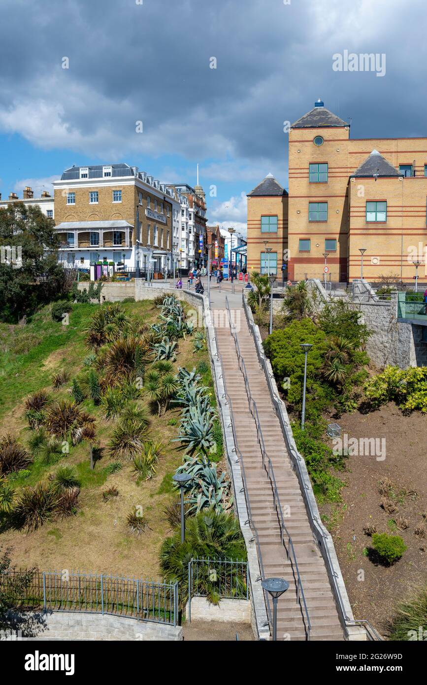 The Royals shopping centre in High Street, Southend on Sea, Essex, UK ...