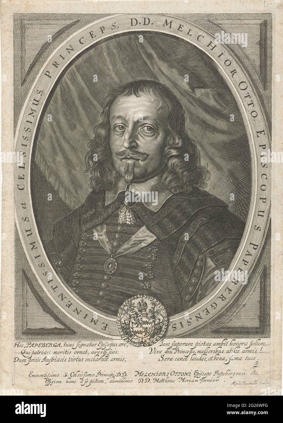 Portrait of Melchior Otto Von Salzburg. Portrait of the bishop Melchior ...