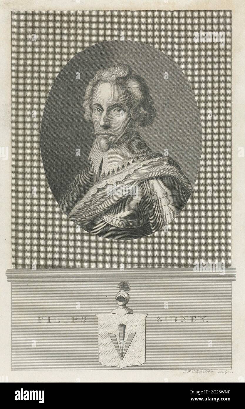 Portrait of Philip Sidney. Portrait of the English diplomat and poet ...