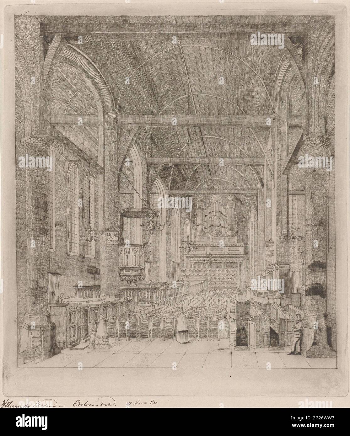 Interior of a church in Oudewater. The interior of a church in ...