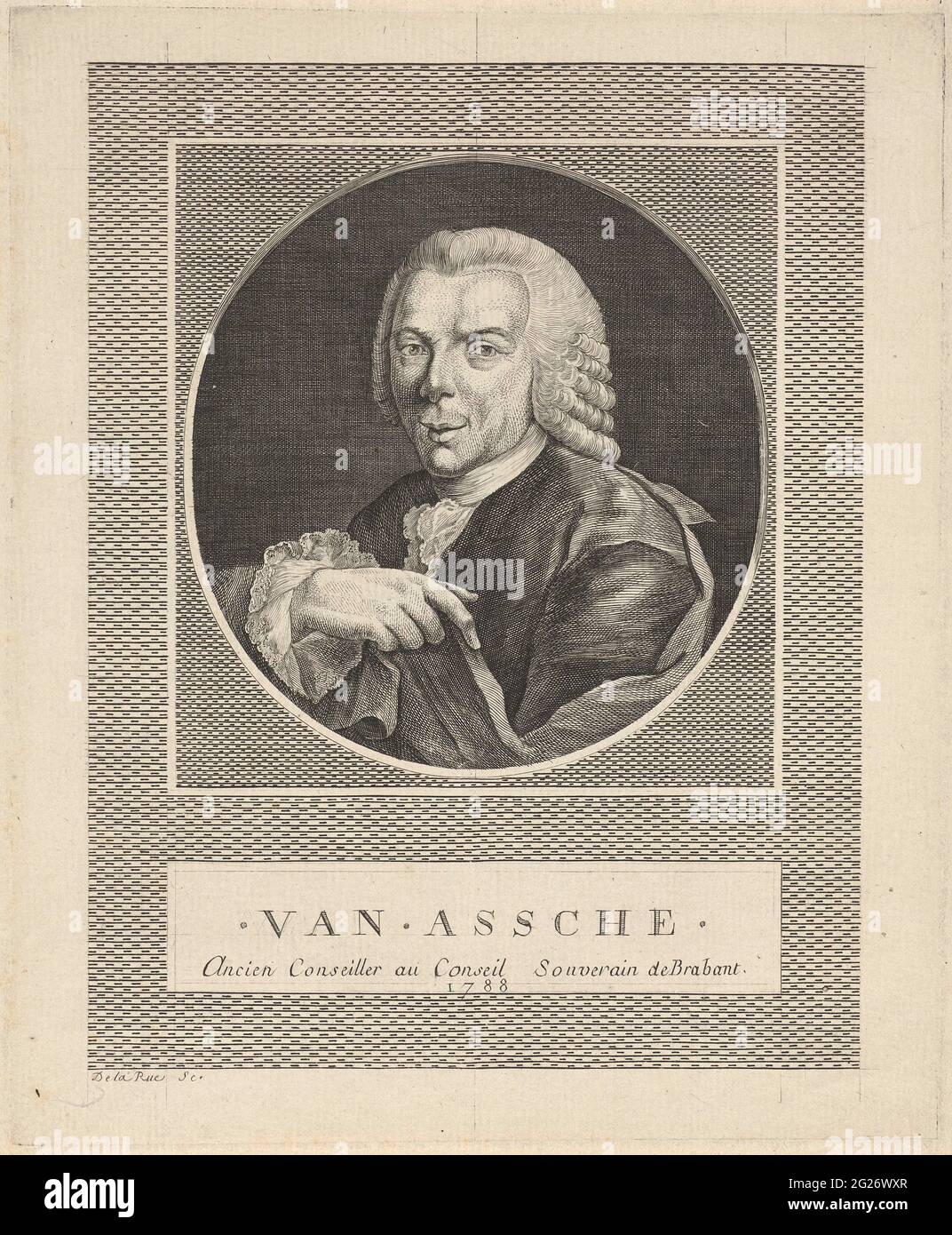 Portrait of f.j. Van Assche. Portrait bust to the left of F.J. Van ...
