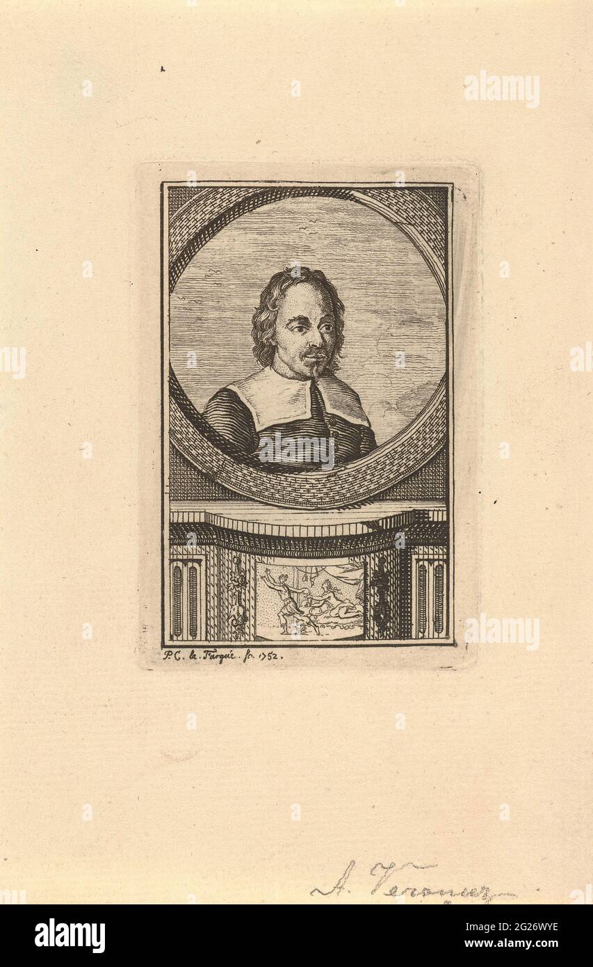 Portrait of Alessandro Turchi; Portraits of Italian artists. Portrait ...