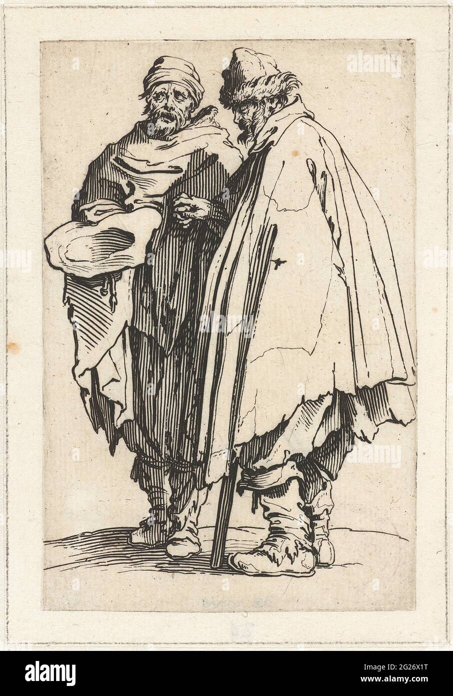 Two beggars; Les Gueux / Les Mendiants / Les Baroni / Les Barons ...
