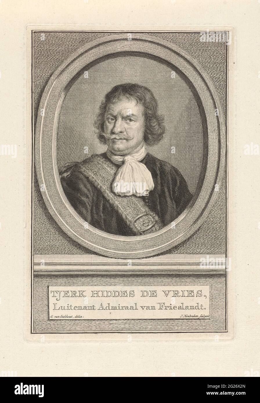Portrait of Tjerck Hiddes de Vries; Tjerk Hiddes de Vries. Bust of ...