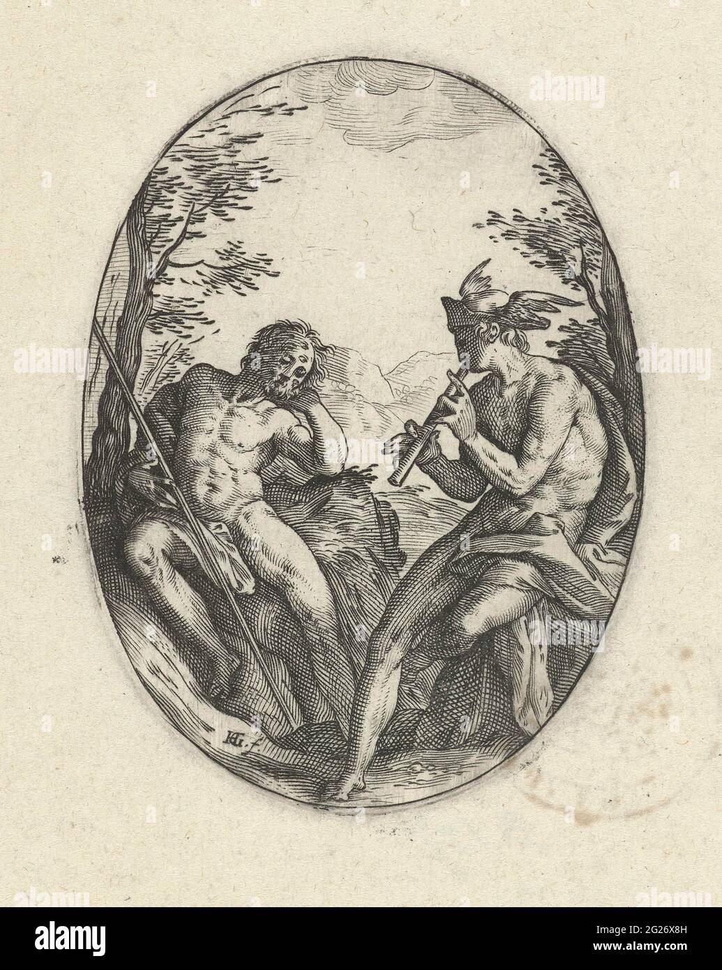Argus and Mercury. Mercury plays Argus asleep with his flute ...