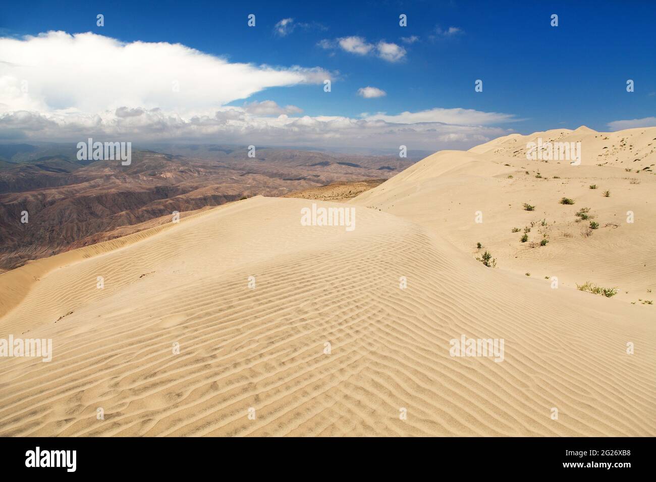 Cerro Blanco sand dune, one of the highest dunes on the world located ...