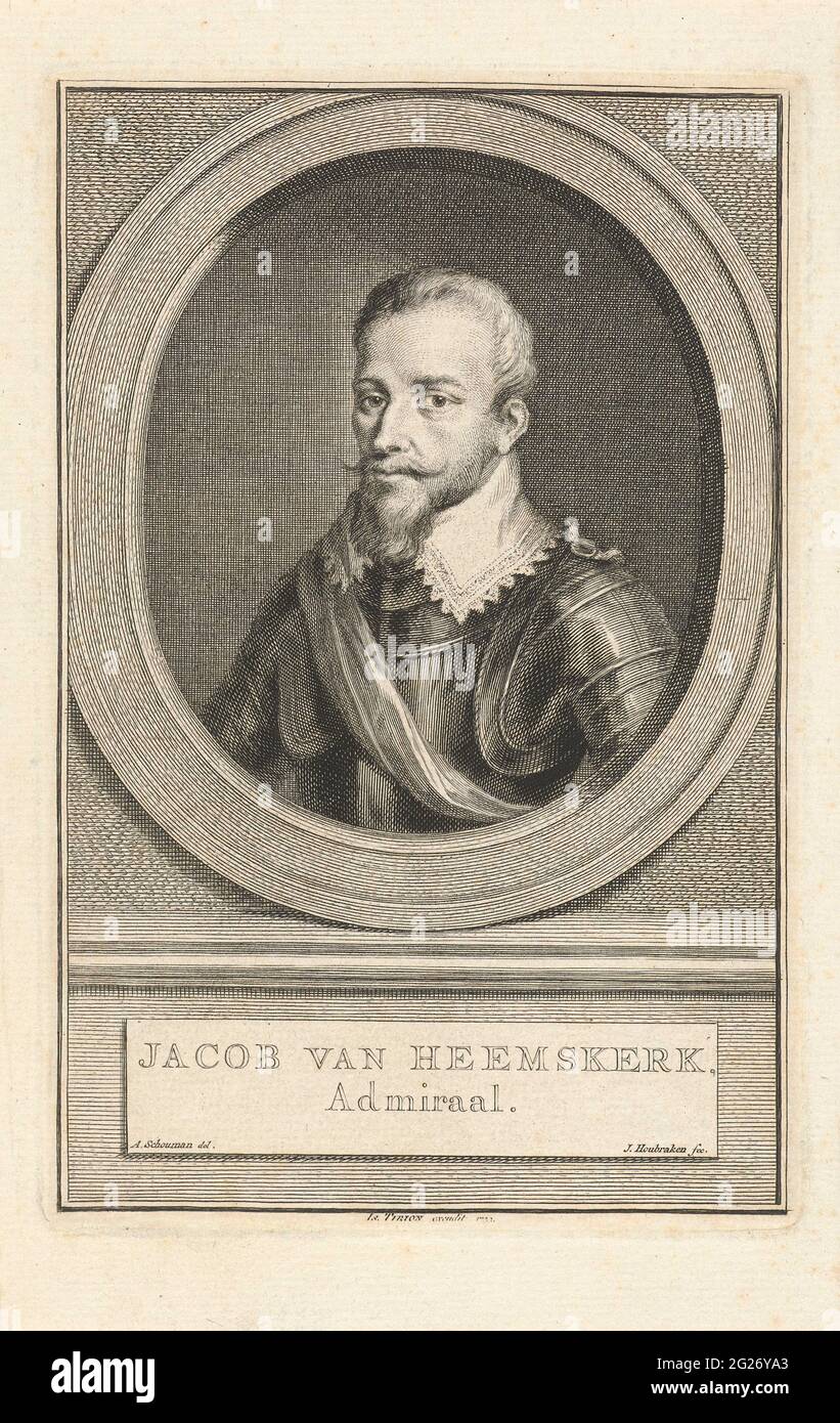 Portrait of Jacob van Heemskerck; Jacob van Heemskerk. Bust to the left ...