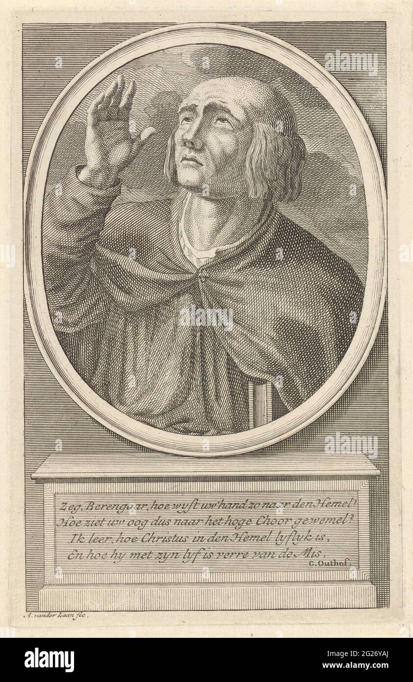 Portrait of Berengarius of Formbach (?). Portrait bust in oval to the ...