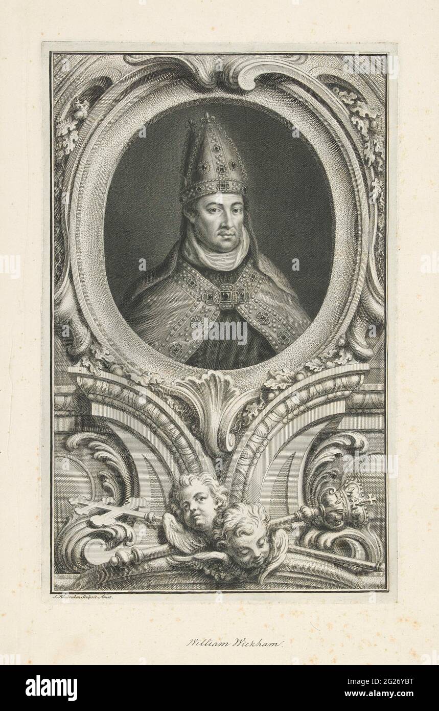 Portrait of William Wickham. Portrait of the Bishop William Wickham ...