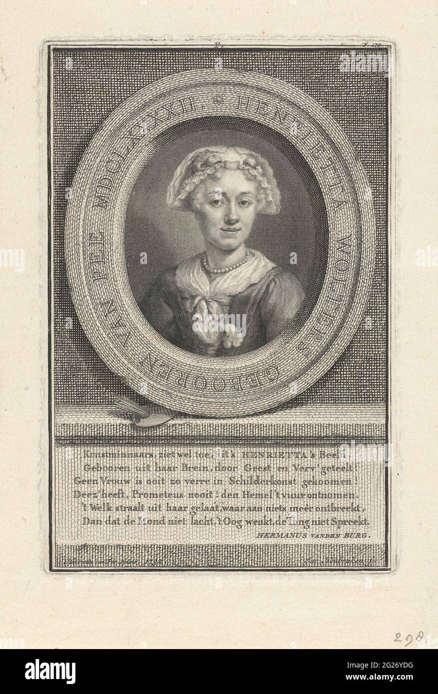 Portrait of Henriëtte Wolters-van Pee. Portrait of the miniature ...