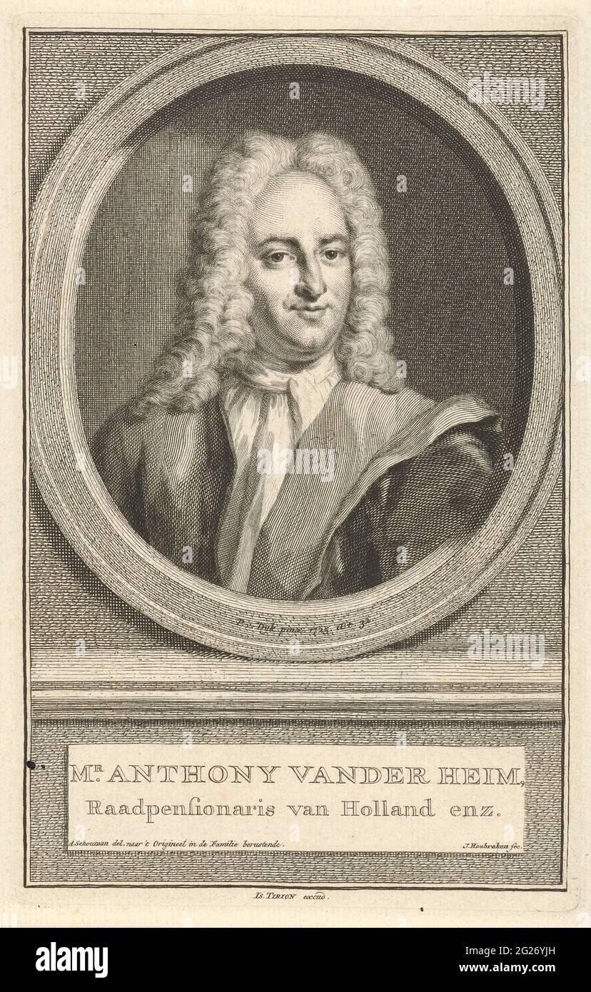 Portrait of Anthony van der Heim. Bust of Anthony van der Heim at the ...
