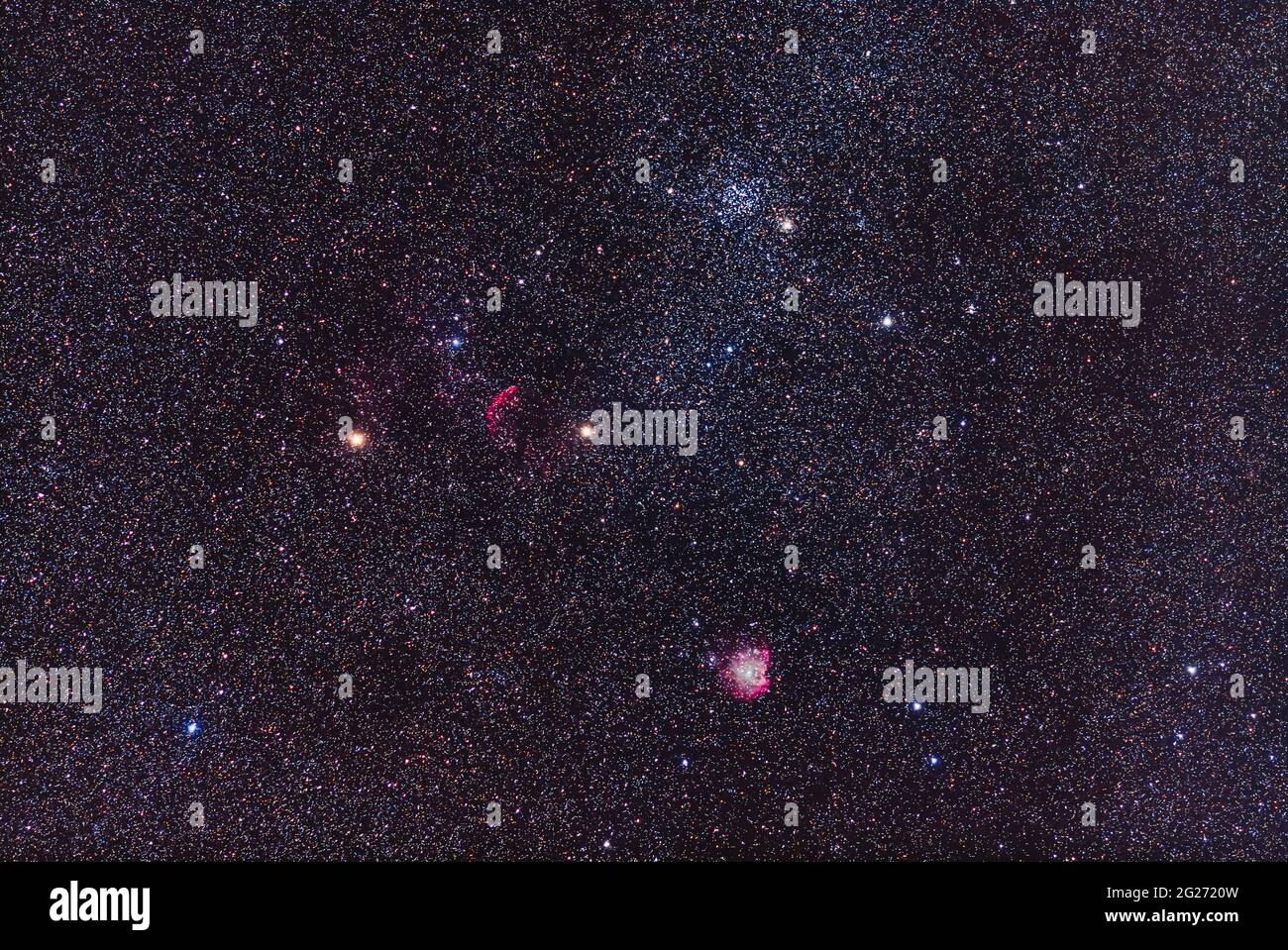 Messier 35 with supernova remnant IC 443 and the Monky Head Nebula ...